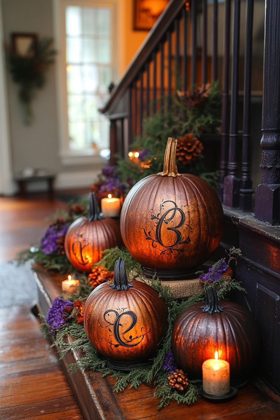 Personalize Your Fall Decor With Monogram Pumpkins