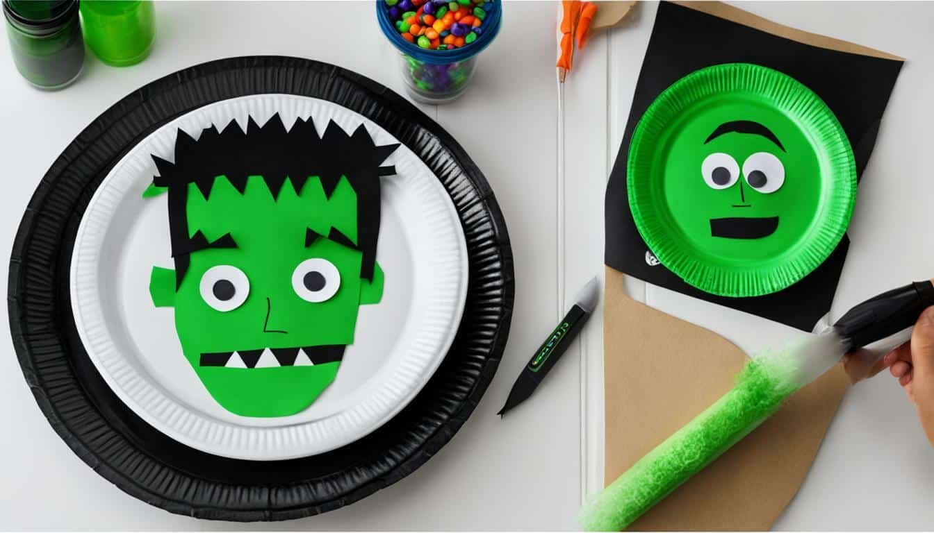 Spooktacular Frankenstein Paper Plate Craft You'll Love