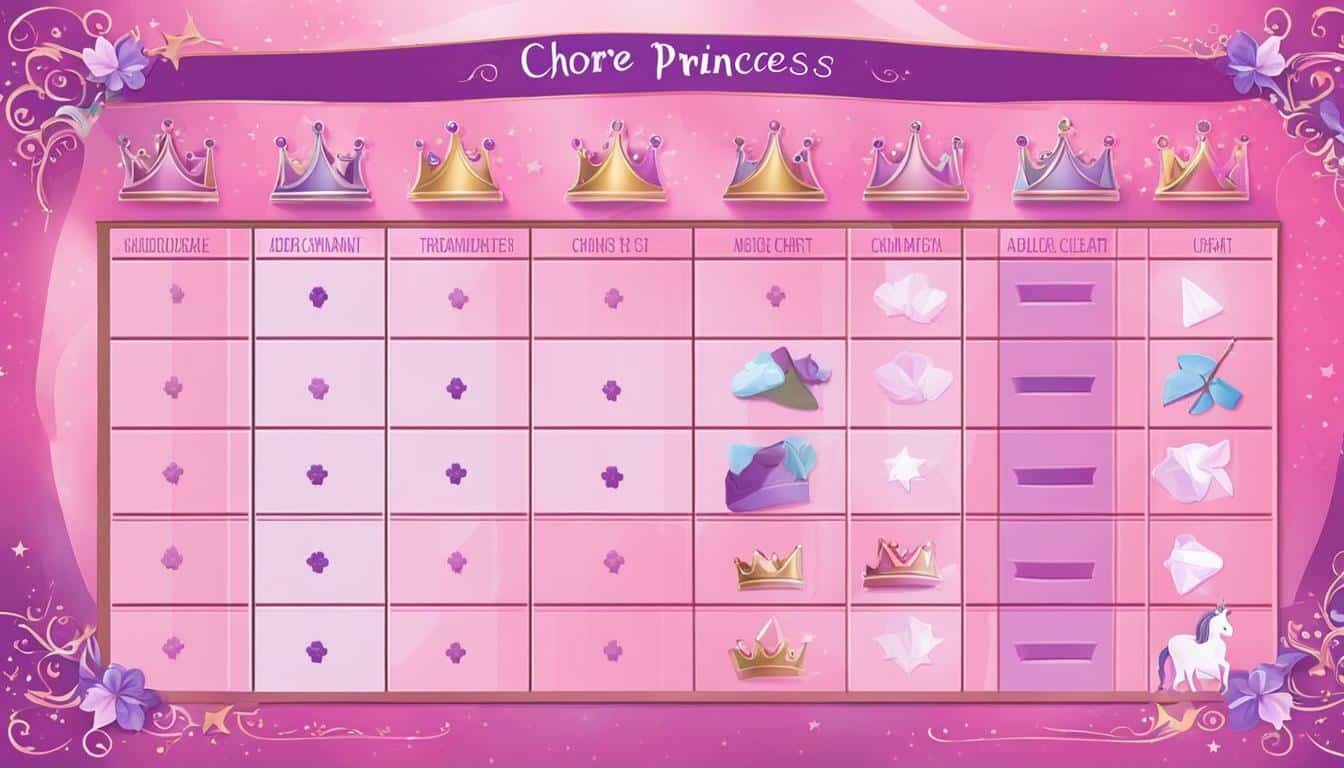Adorable Princess Chore Chart - Free Printable For Kids!