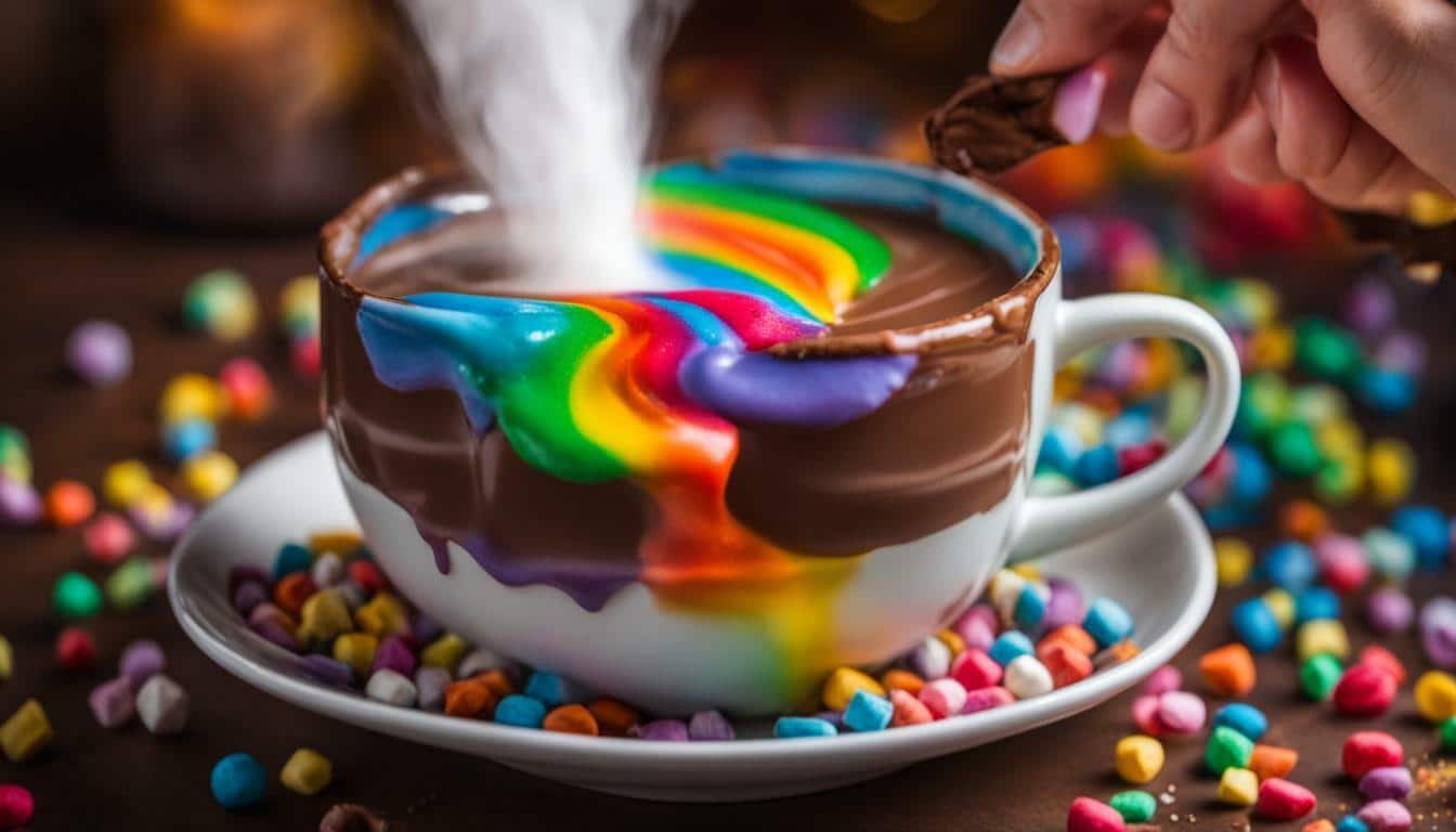 Unleash Magic With Rainbow Hot Chocolate Bombs!