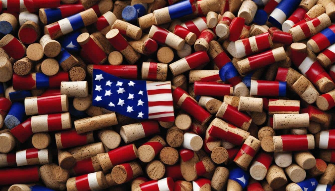 Start Patriotism With Wine Cork Dot Paint Flag Craft