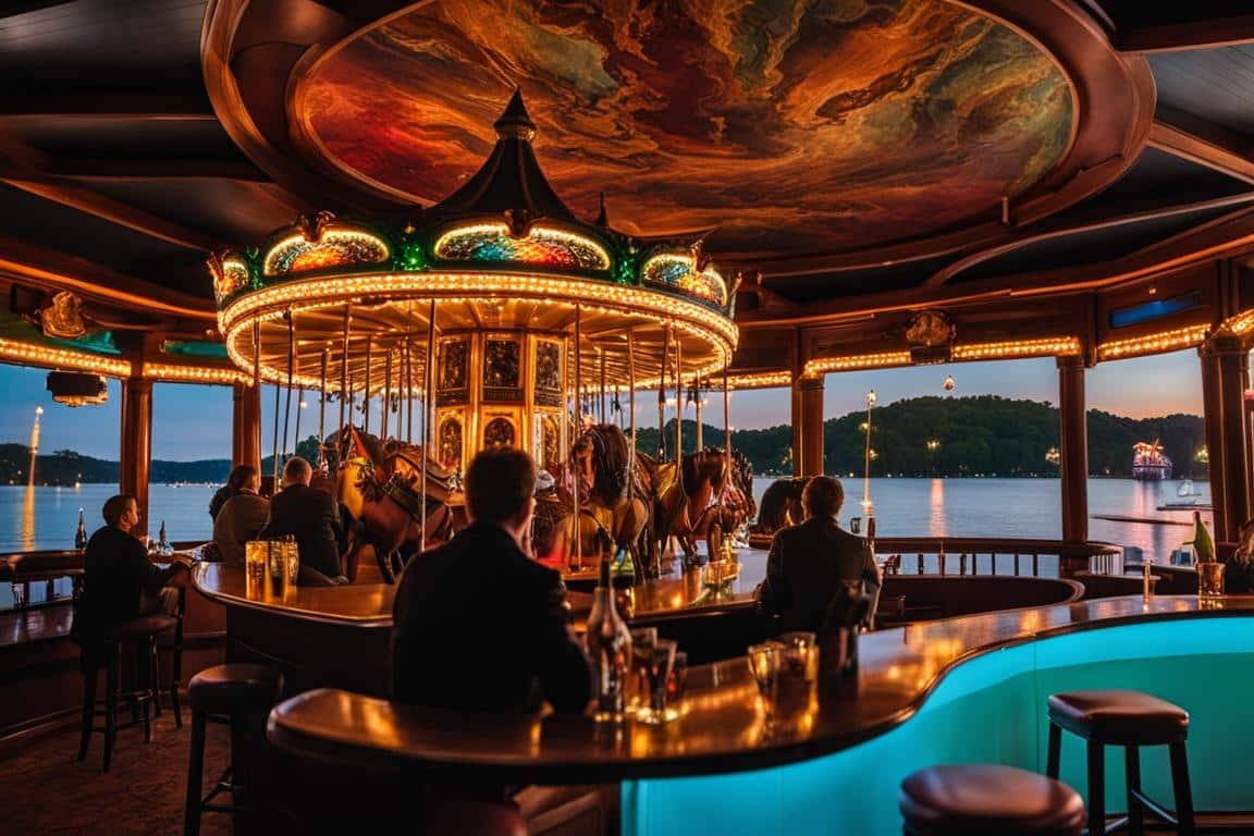 Experience The Unique Carousel Bar At Chautauqua Harbor Hotel