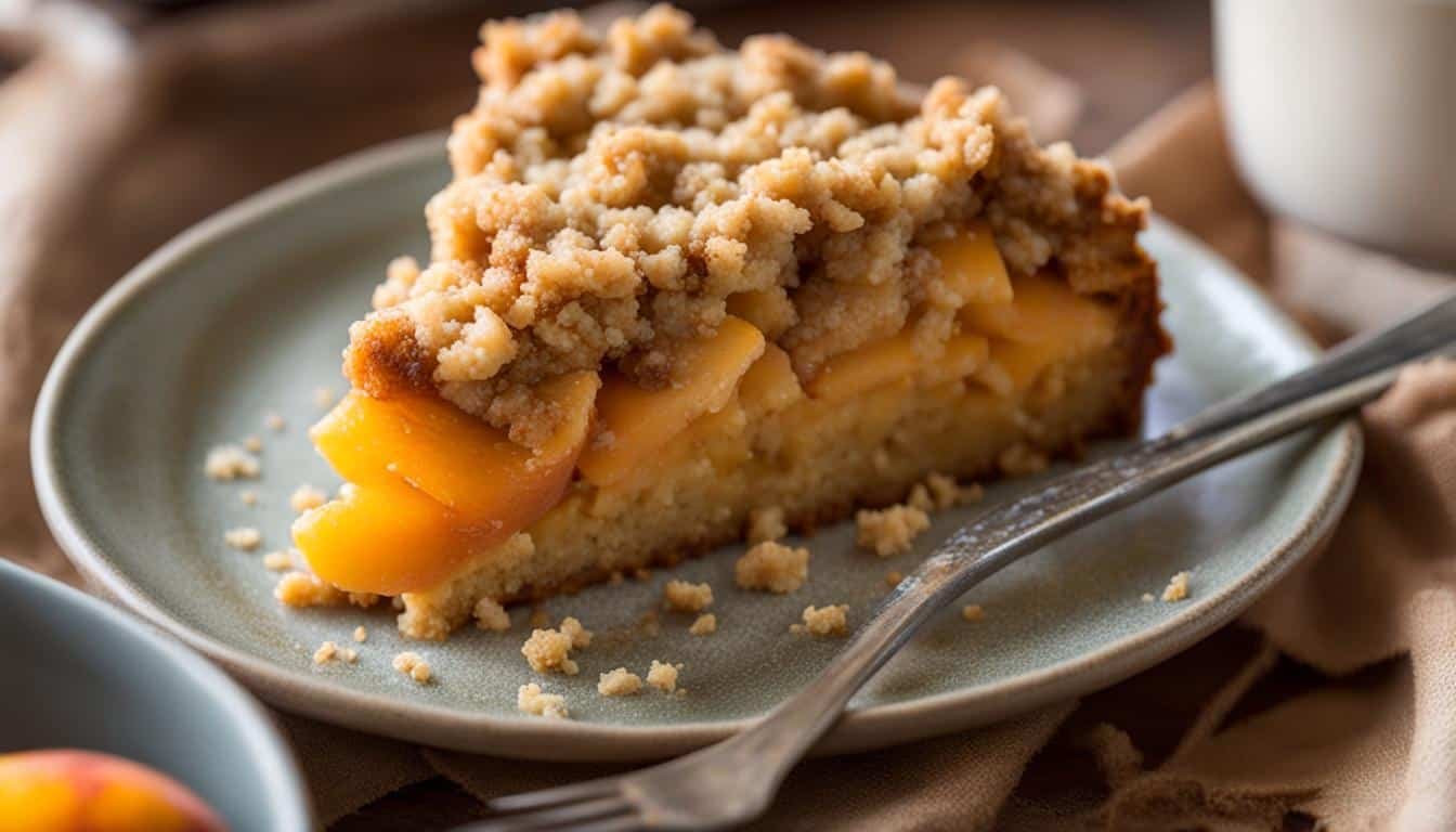 Savor The Sweetness: Homemade Peach Coffee Cake Recipe