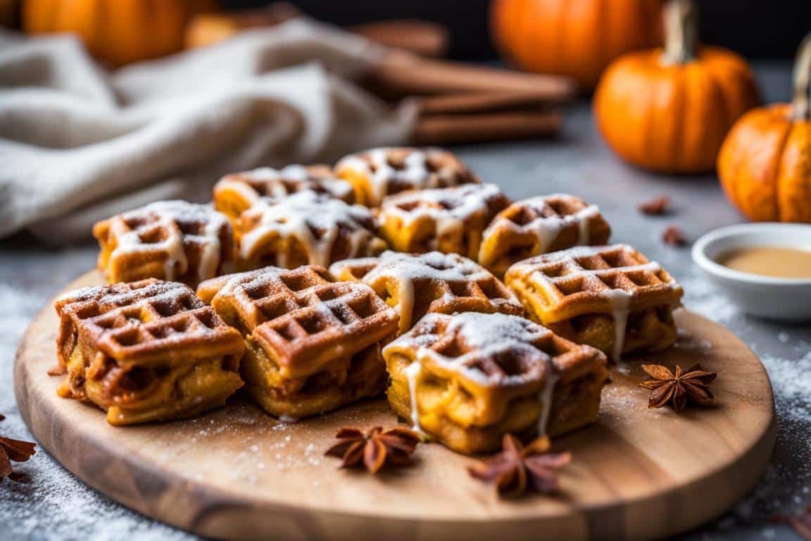 Easy Recipe For Pumpkin Waffle Iron Cinnamon Rolls