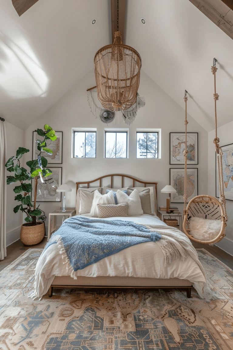 29 Boho Bedrooms With High Ceilings - Courtneys World