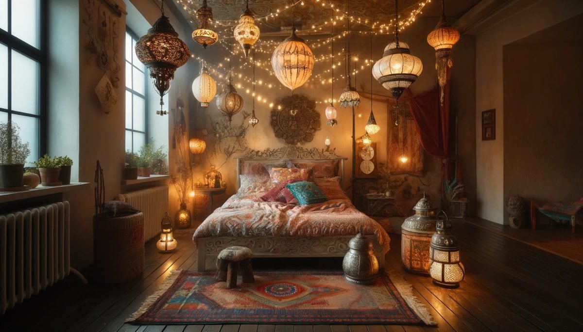 29 Incredible Boho Bedroom Lighting Ideas You Have To See - Courtneys World