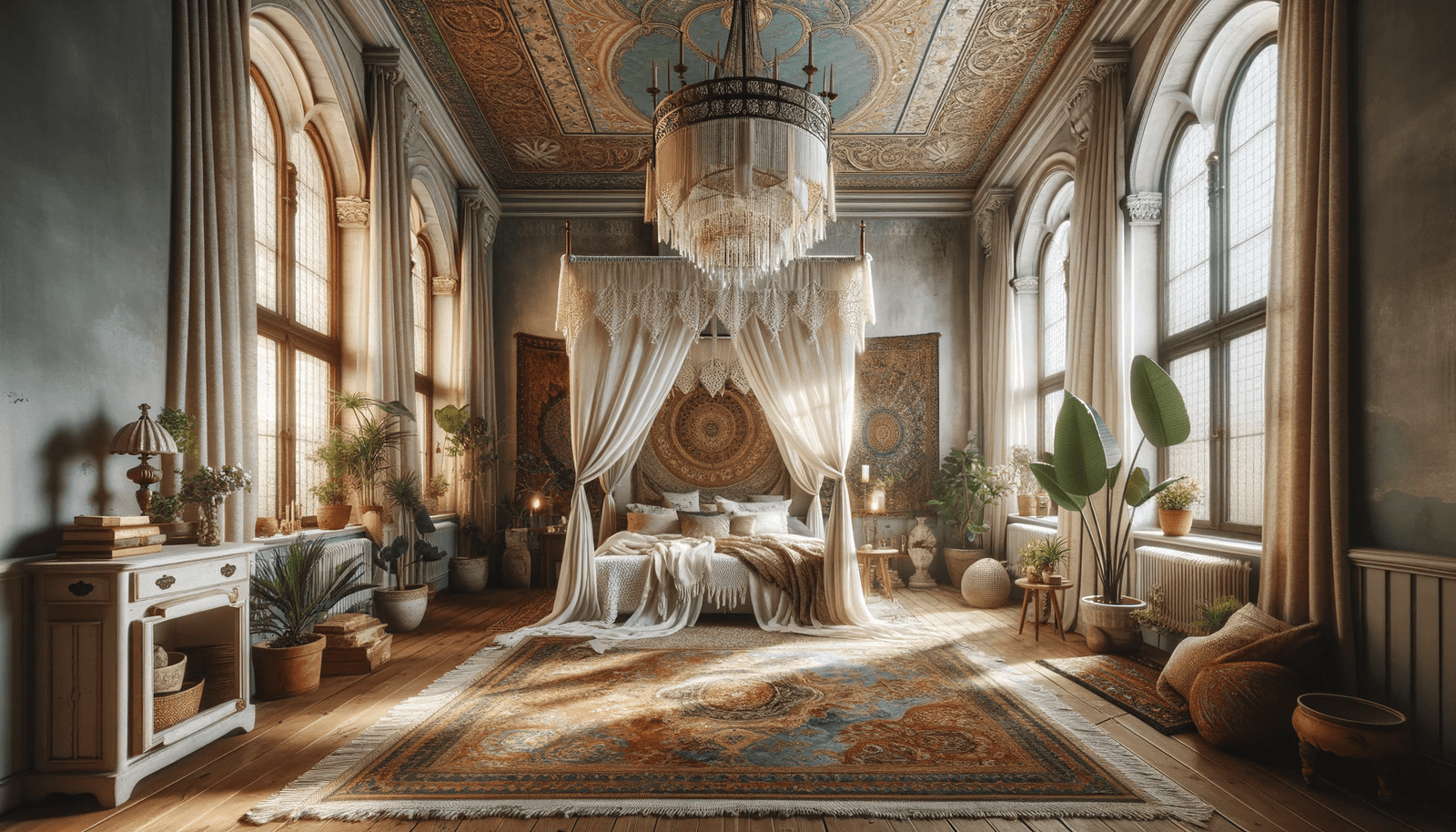 29 Boho Bedrooms With High Ceilings - Courtneys World