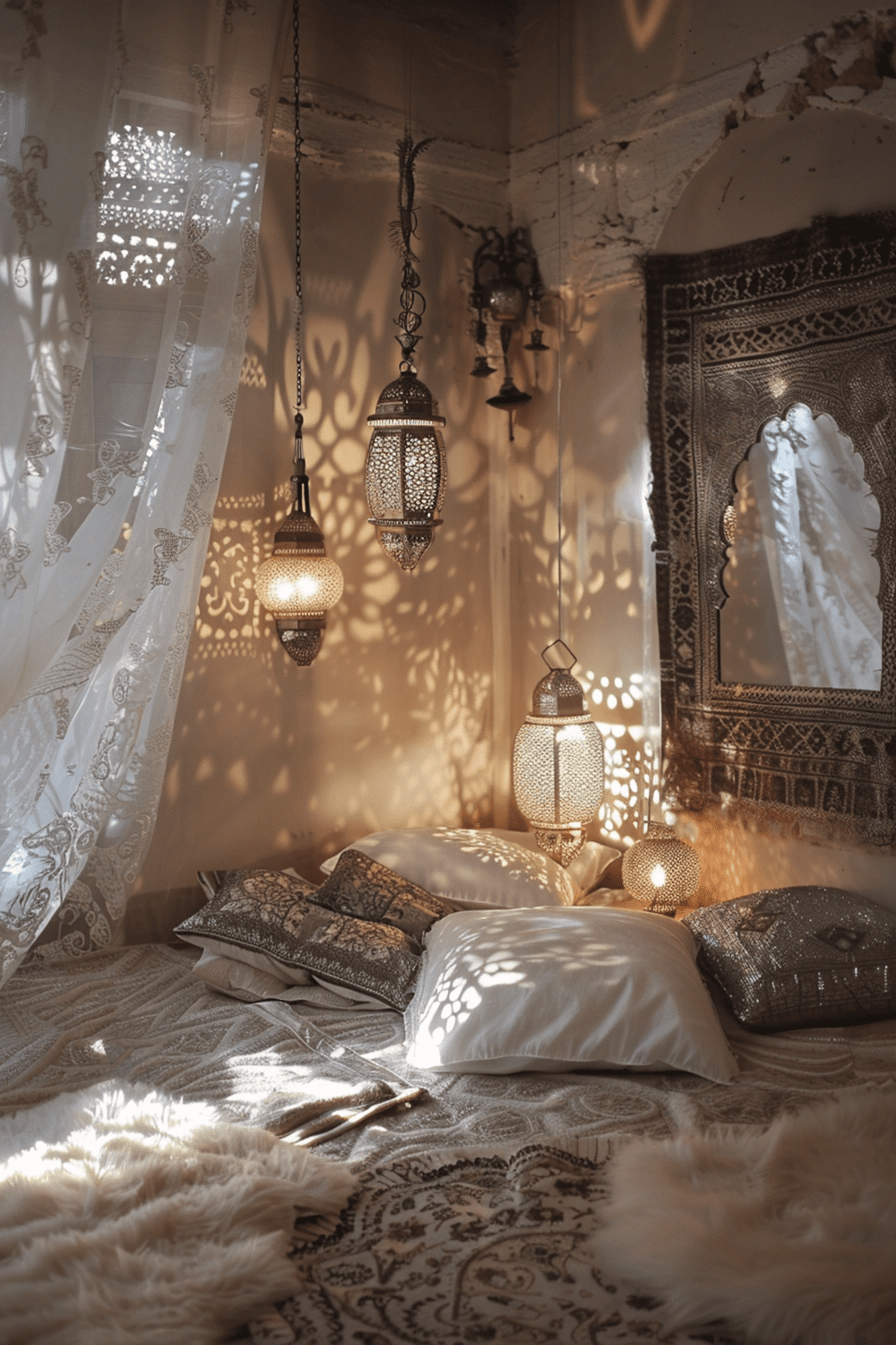 29 Incredible Boho Bedroom Lighting Ideas You Have To See - Courtneys World