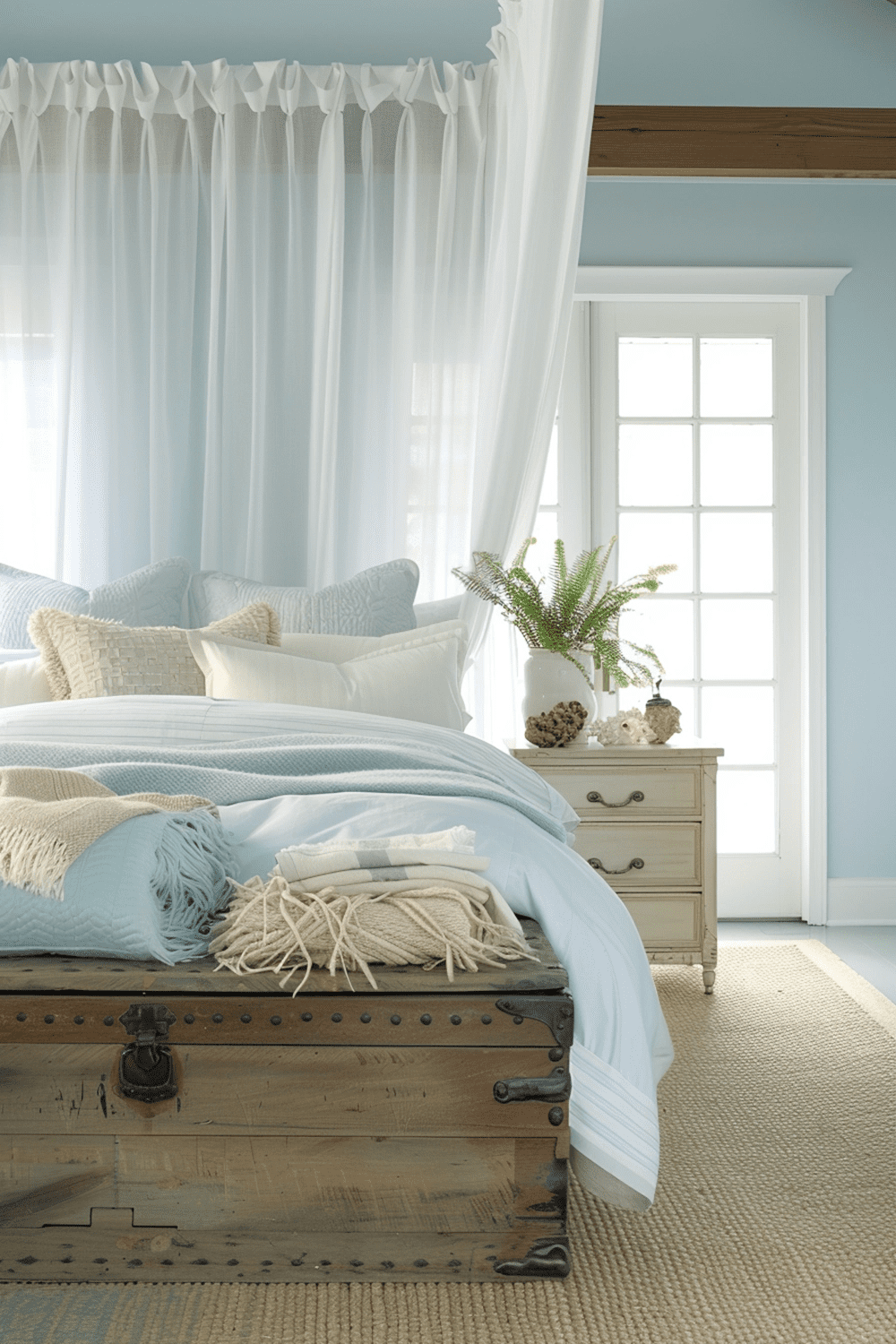 29 Light Blue Boho Bedroom Ideas - Courtneys World