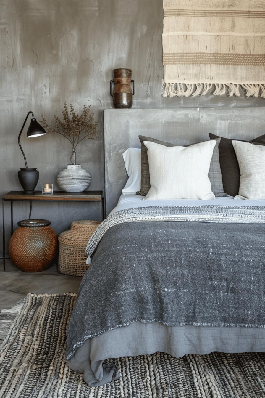 29 Grey Boho Bedroom Ideas - Courtneys World