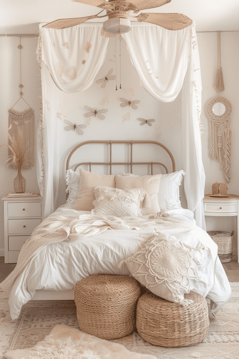 29 Dragon Fly Boho Style Bedroom Ideas - Courtneys World
