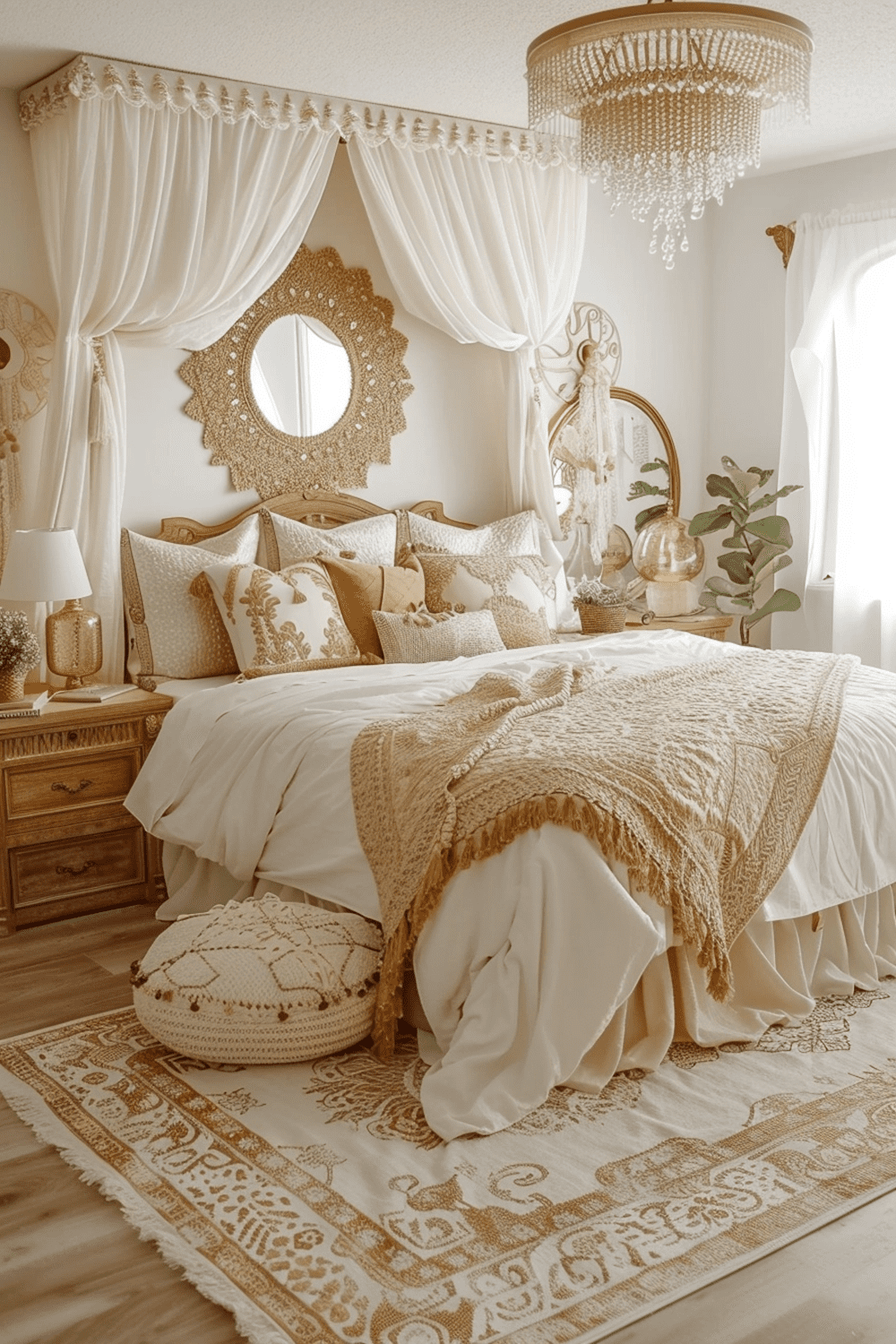 29 Boho Bedroom With Gold Accents Ideas - Courtneys World