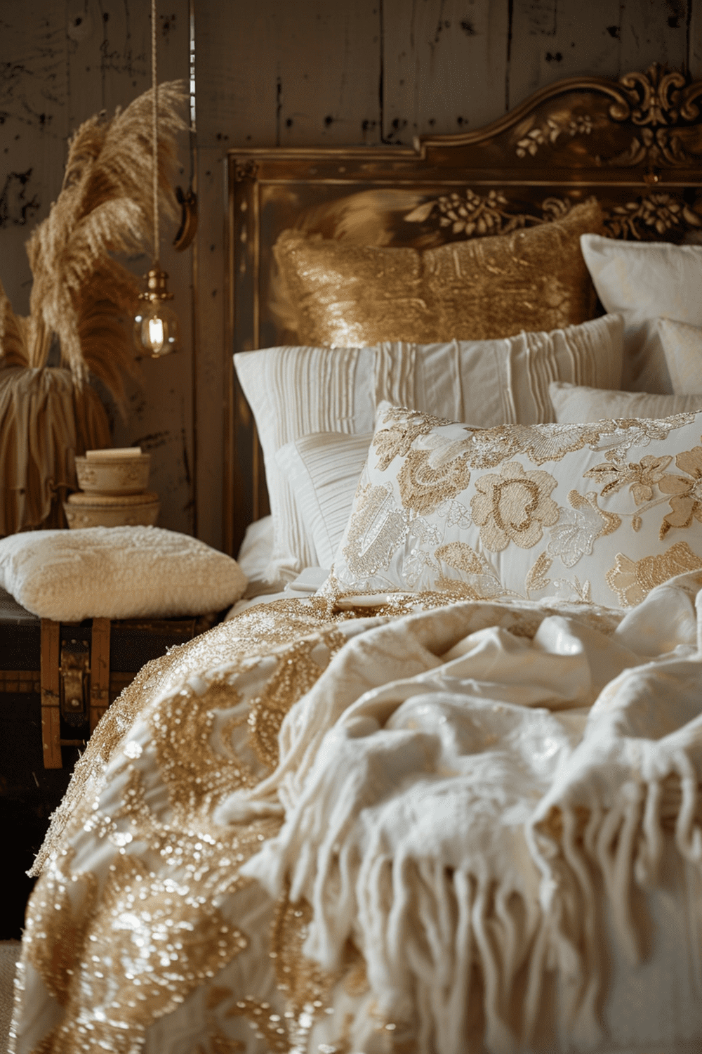 29 Boho Bedroom With Gold Accents Ideas - Courtneys World