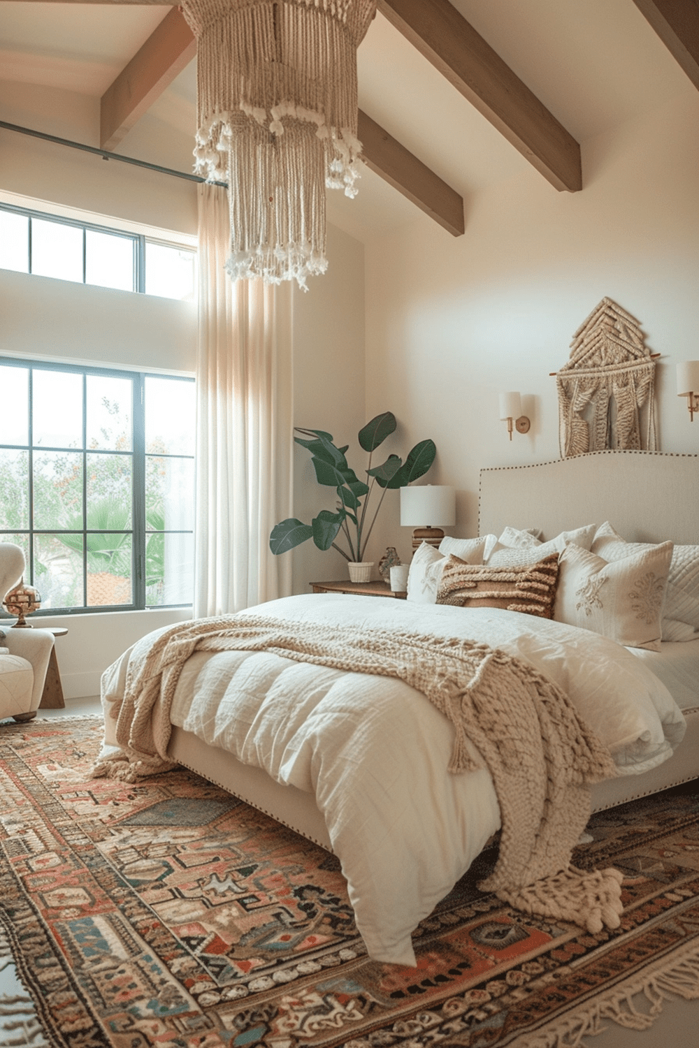 29 Boho Bedrooms With High Ceilings - Courtneys World
