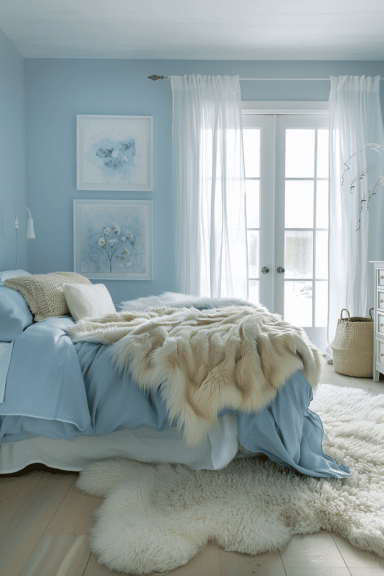 29 Light Blue Boho Bedroom Ideas - Courtneys World
