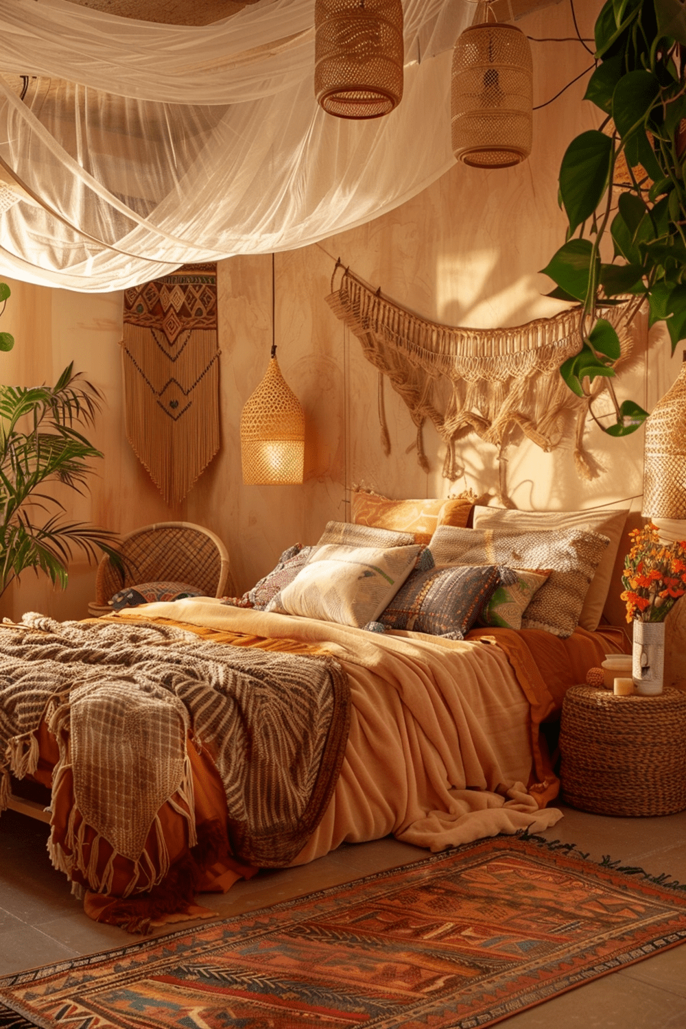 29 Jungle Themed Boho Bedroom Ideas - Courtneys World