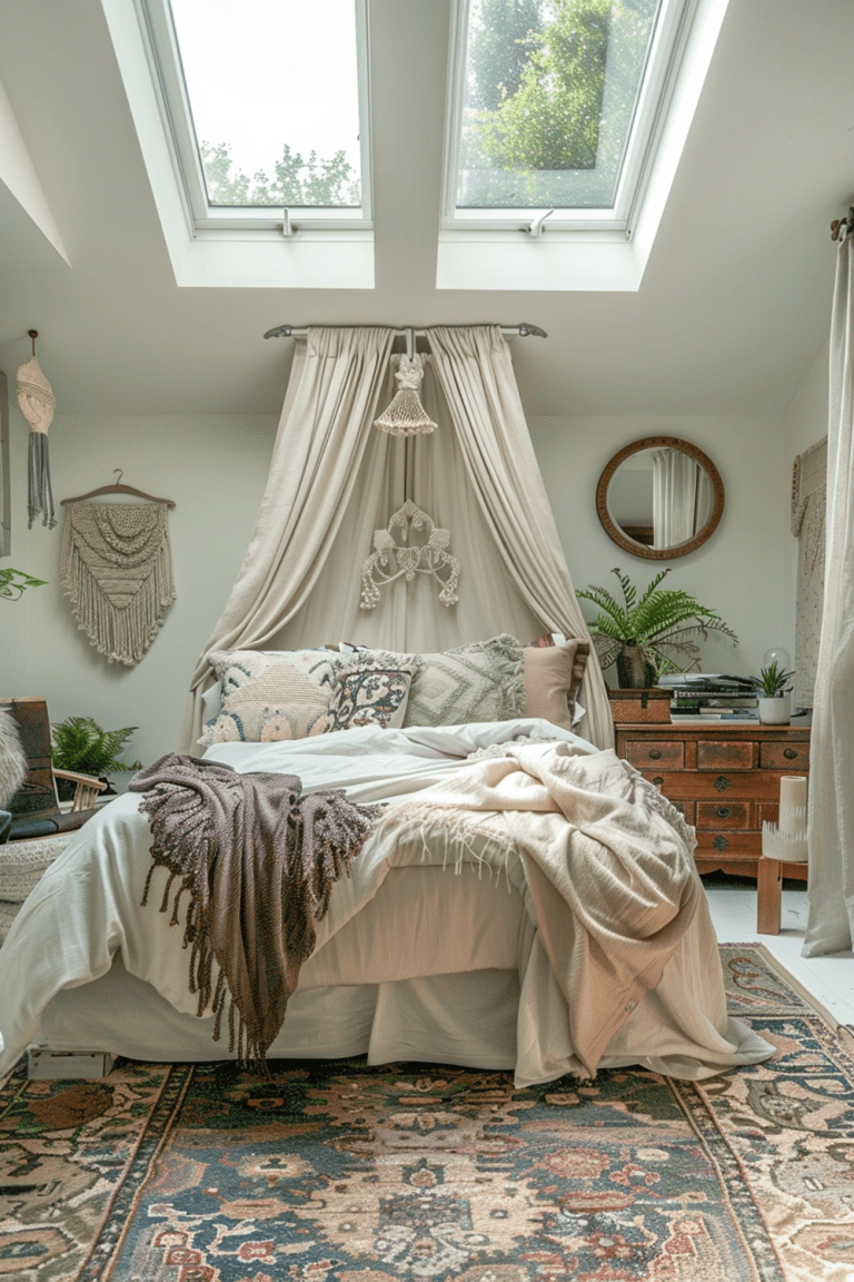 29 Boho Bedrooms With High Ceilings - Courtneys World