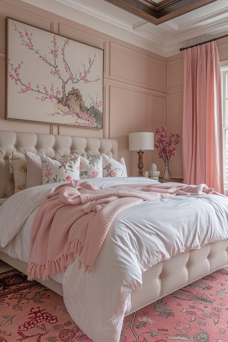 29 Dreamy Pink Bedroom Ideas For A Chic And Cozy Space - Courtneys World