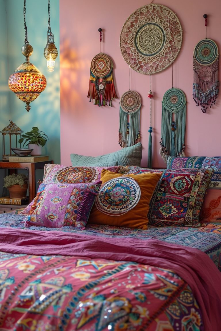 29 Colorful Boho Decor Ideas - Courtneys World