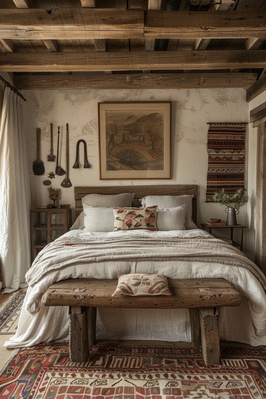 29 Rustic Boho Style Bedrooms: Cozy And Chic Inspirations - Courtneys World
