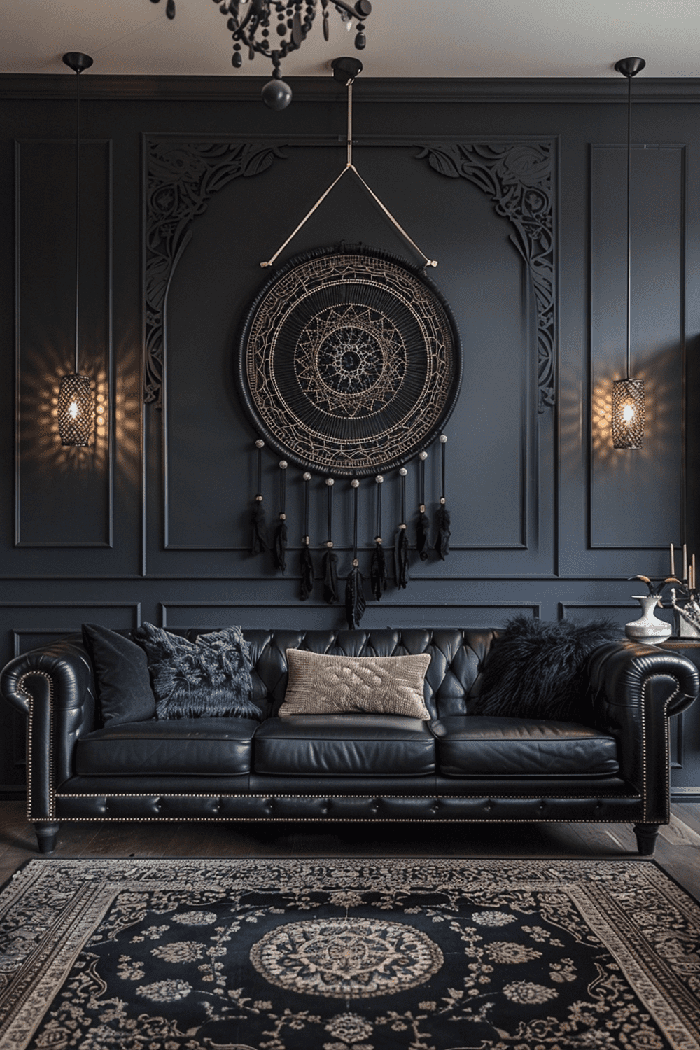29 Dark Boho Living Room Ideas - Courtneys World