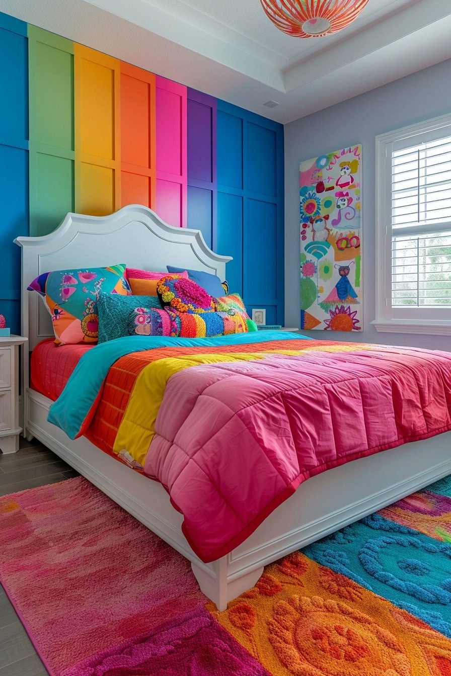 29 Rainbow Bedroom Ideas Kids Will Love - Courtneys World