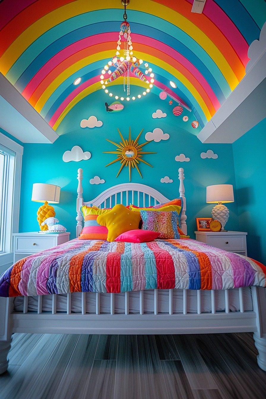 29 Rainbow Bedroom Ideas Kids Will Love - Courtneys World