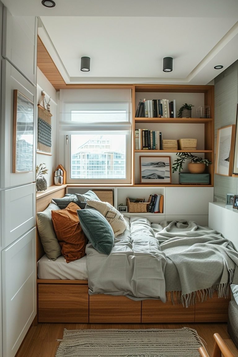 29 Tiny Bedroom Ideas To Maximize Your Space With Style - Courtneys World