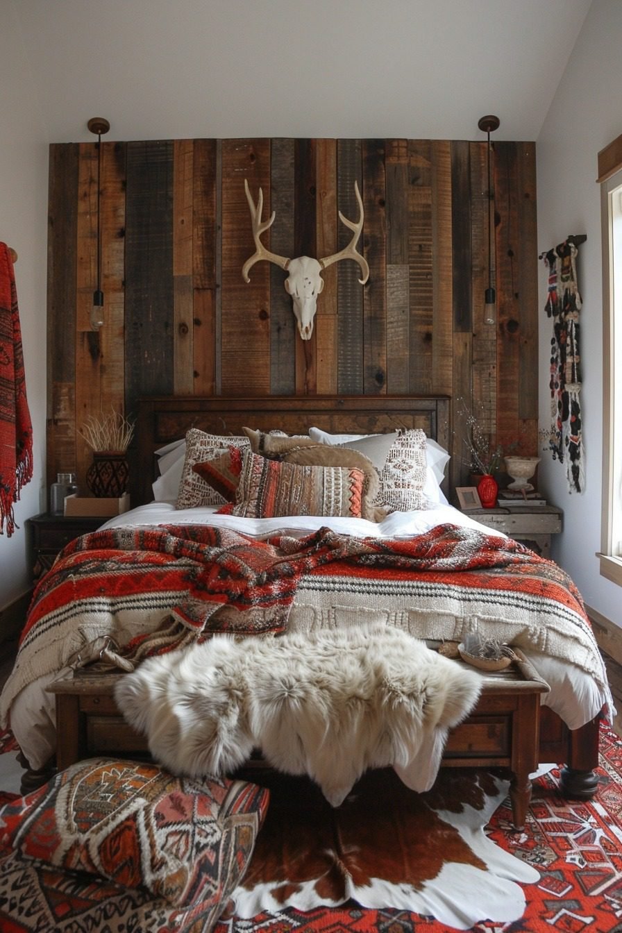29 Rustic Boho Style Bedrooms: Cozy And Chic Inspirations - Courtneys World