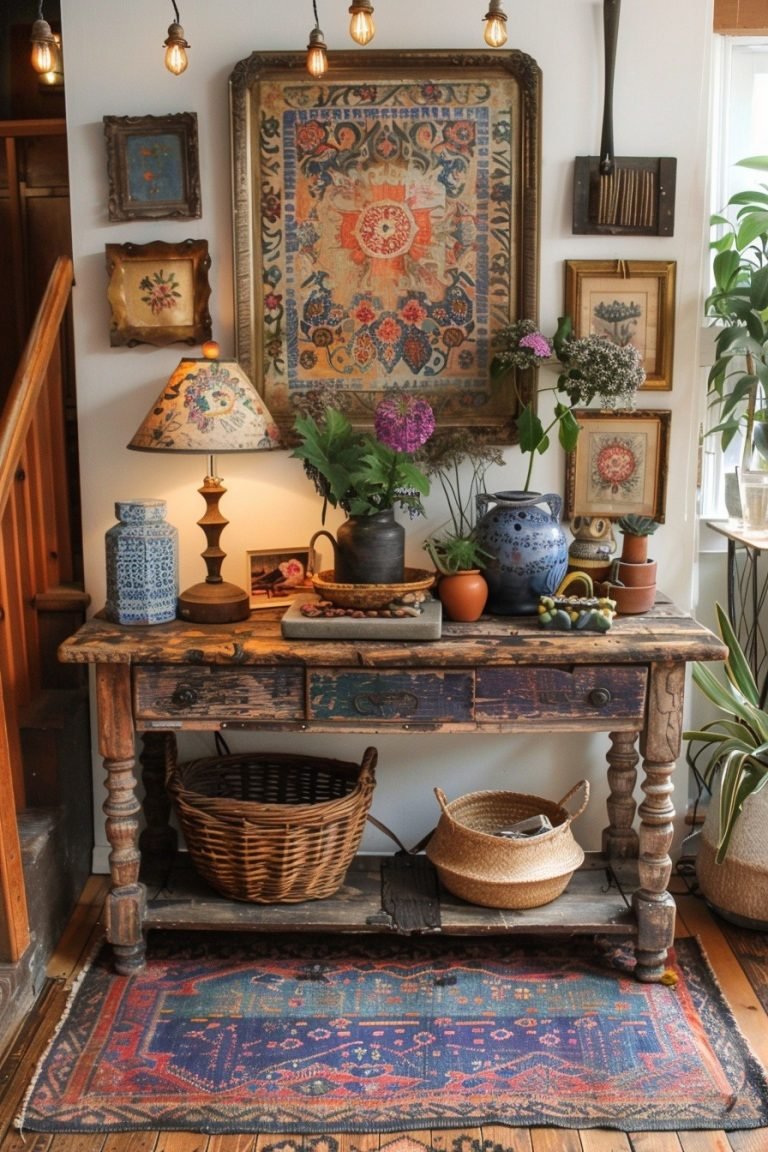 29 Boho Entryway Ideas To Make Your Home Uniquely Welcoming - Courtneys ...