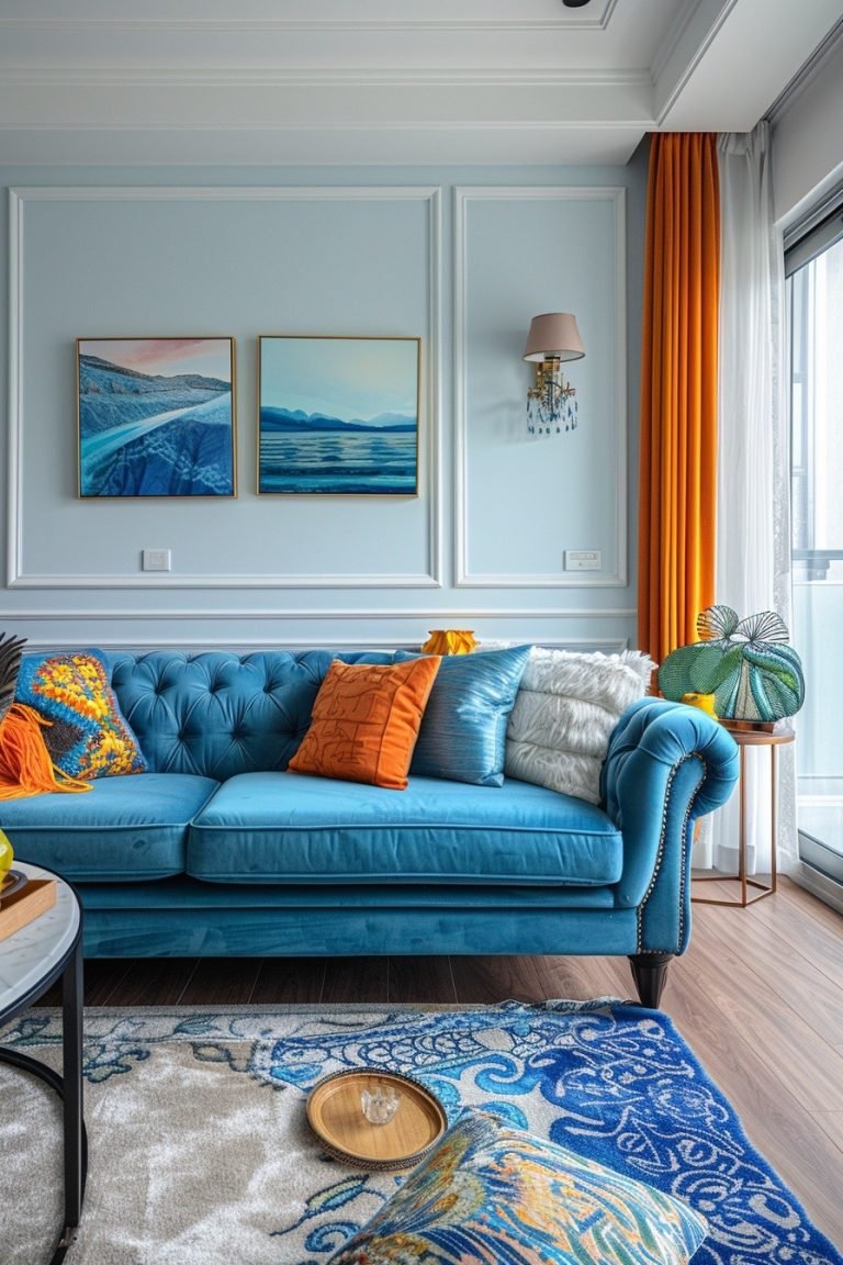 29 Blue Boho Apartment Ideas For A Tranquil Urban Haven - Courtneys World