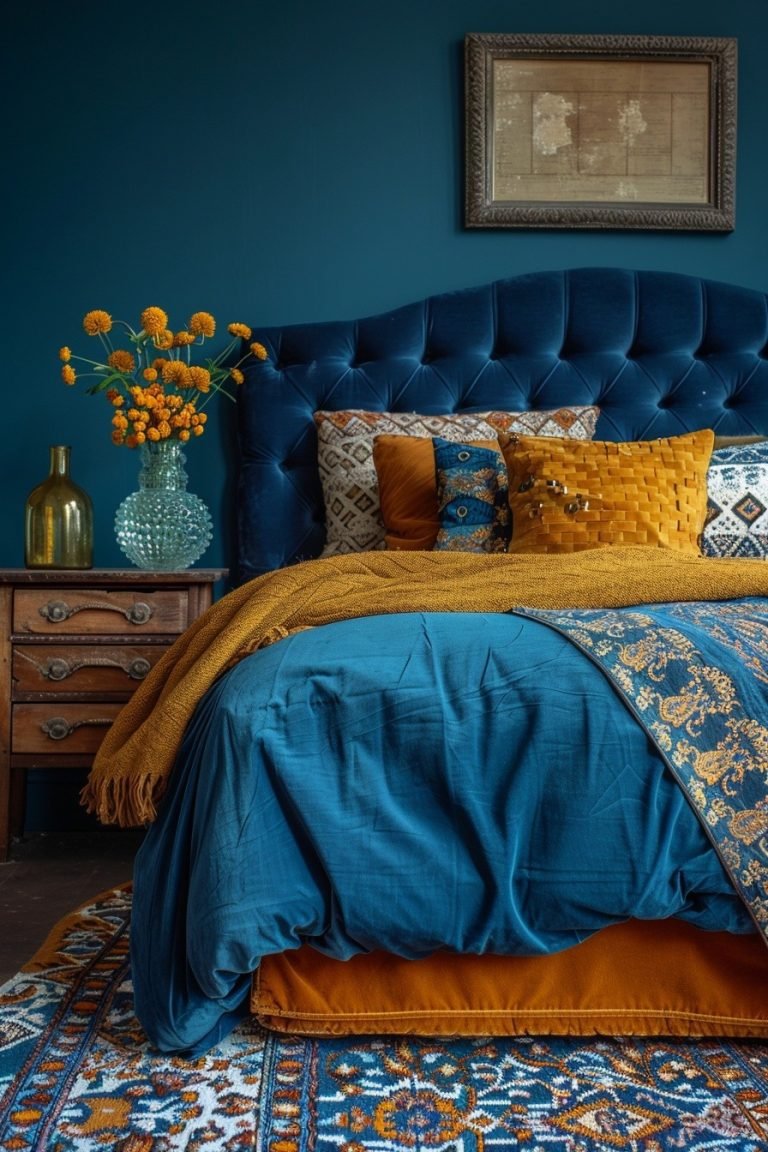 29 Vibrant Blue And Yellow Boho Decor Ideas For A Cheerful Home ...