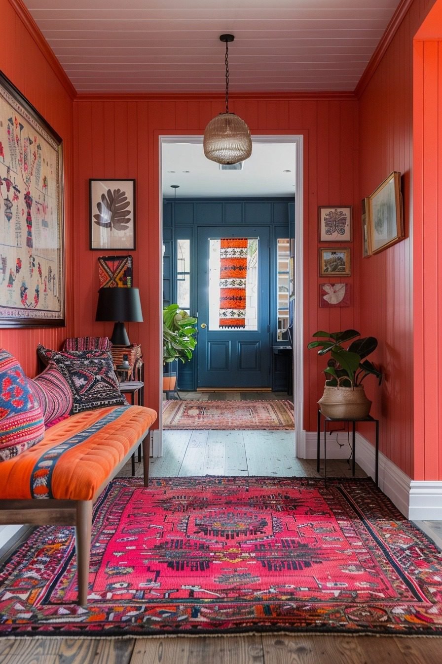 29 Boho Entryway Ideas To Make Your Home Uniquely Welcoming - Courtneys ...