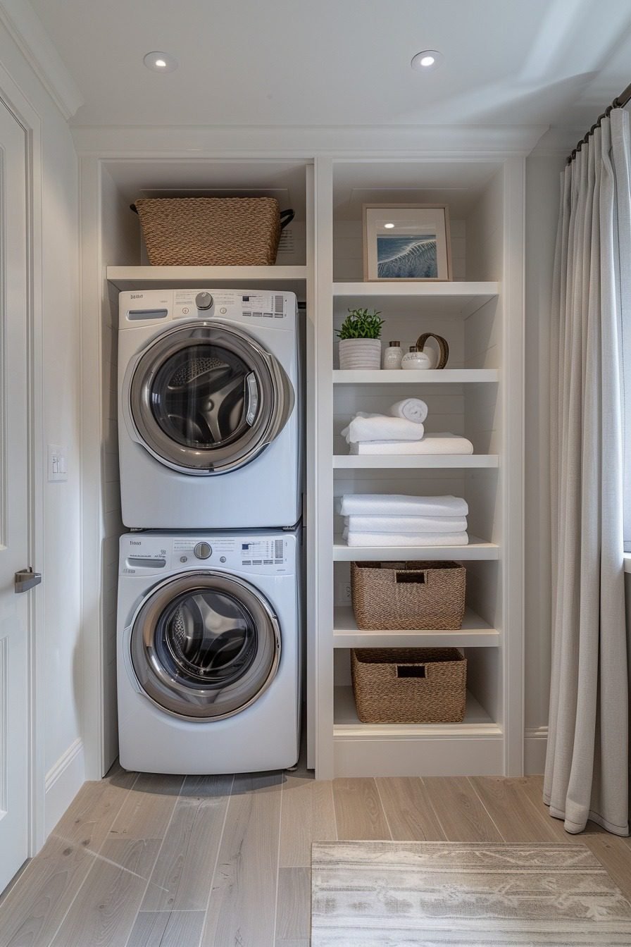 29 Stacked Laundry Room Ideas For Maximizing Your Space And Efficiency ...