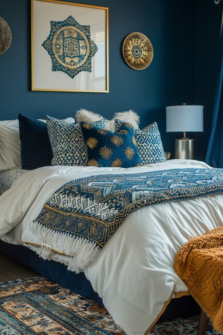 29 Blue Boho Dorm Room Ideas For A Stylish College Retreat - Courtneys ...