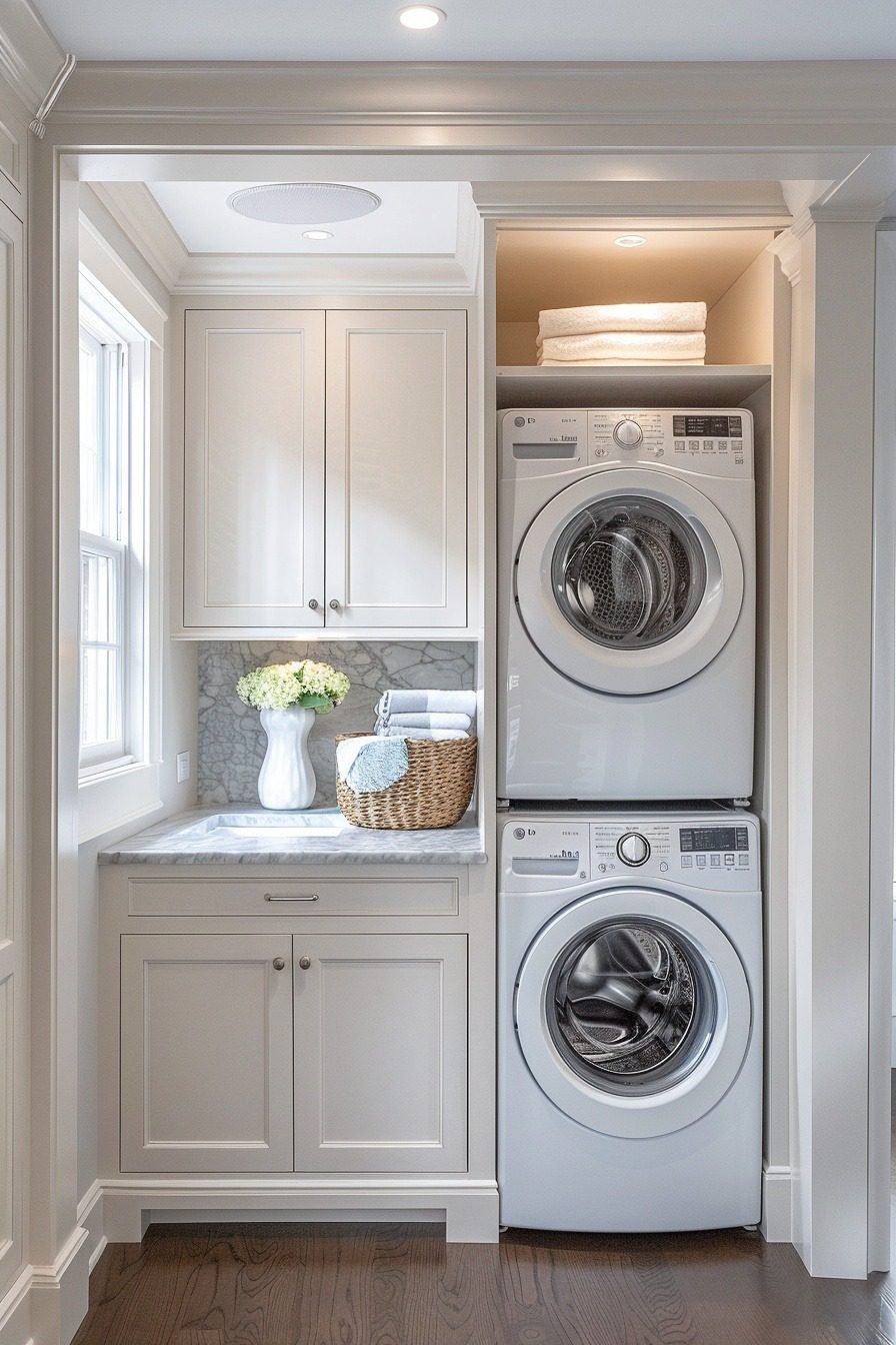 29 Stacked Laundry Room Ideas For Maximizing Your Space And Efficiency ...