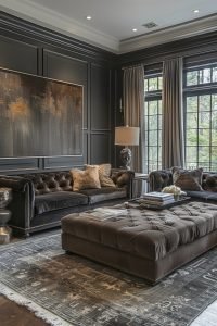29 Dark Grey Couch Living Room Ideas For Sophisticated Style ...