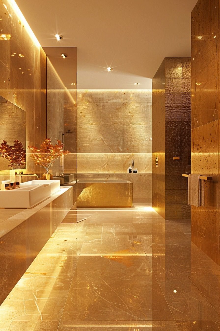 29 Luxurious Gold Bathroom Decor Ideas For A Glamorous Touch - Courtneys World