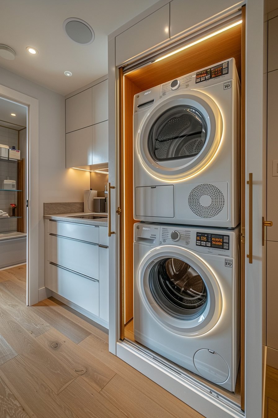 29 Stacked Laundry Room Ideas For Maximizing Your Space And Efficiency ...