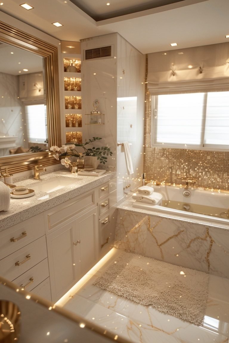 29 Luxurious Gold Bathroom Decor Ideas For A Glamorous Touch ...