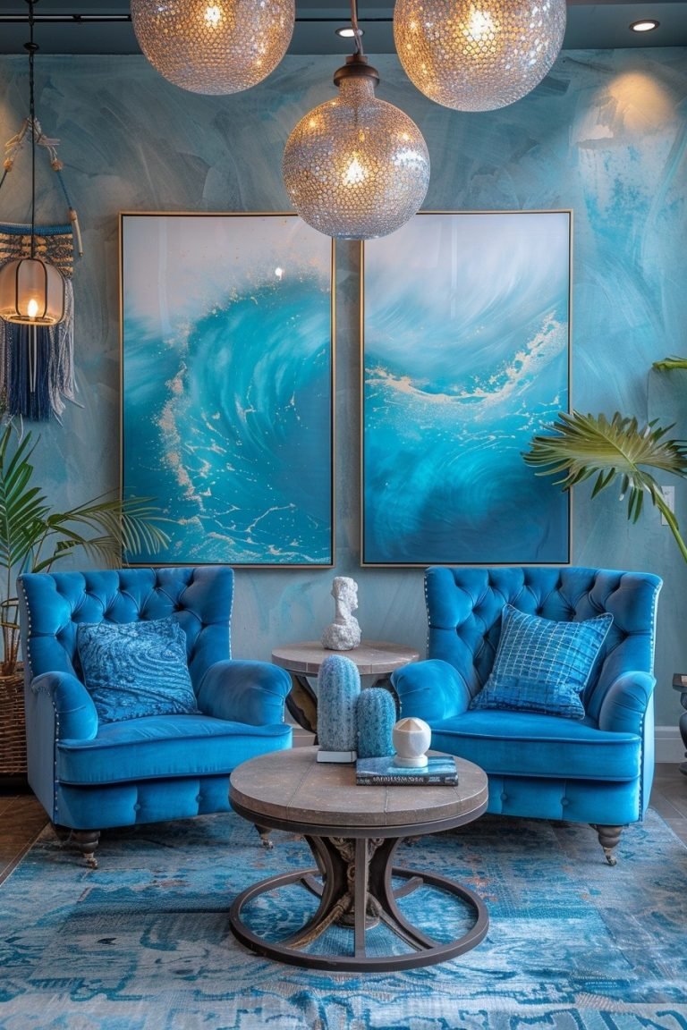 29 Blue Boho Apartment Ideas For A Tranquil Urban Haven - Courtneys World