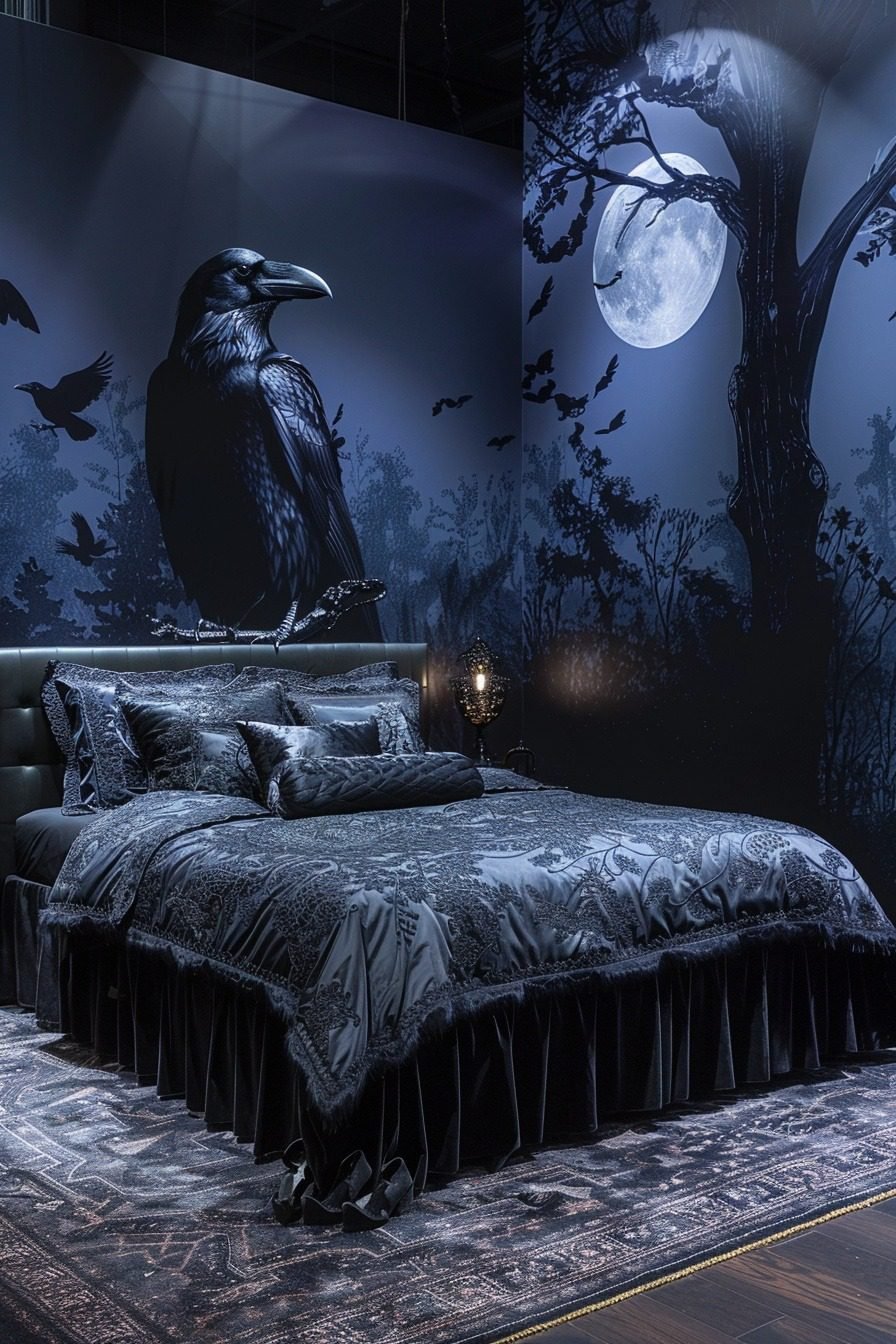 29 Goth Boho Bedrooms: Dark And Dreamy Design Inspirations - Courtneys ...