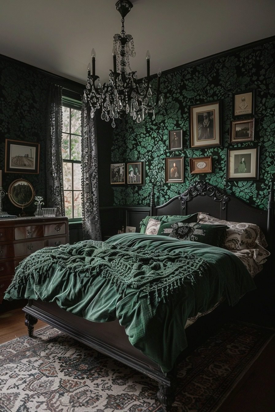 29 Goth Boho Bedrooms: Dark And Dreamy Design Inspirations - Courtneys ...