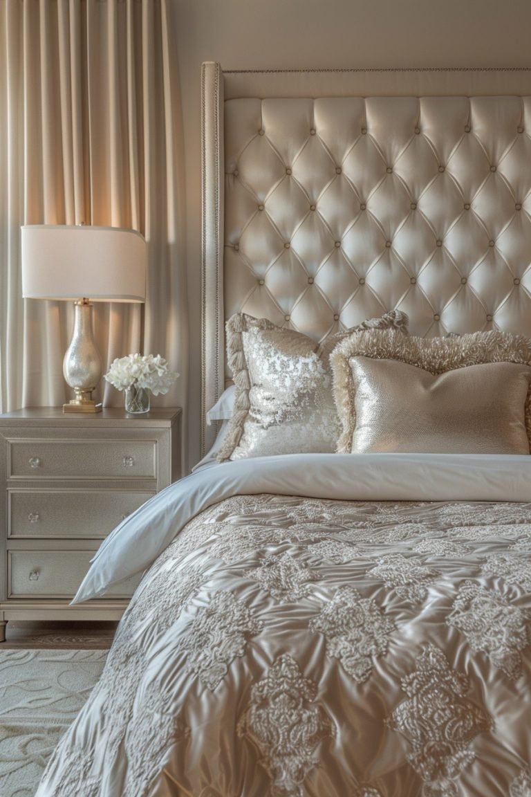 29 Glam Bedroom Decor Ideas For Ultimate Luxury - Courtneys World