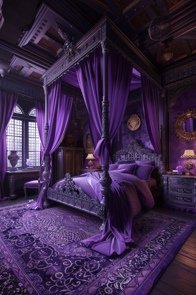 29 Purple Witchy Bedroom Ideas For A Magical Space - Courtneys World