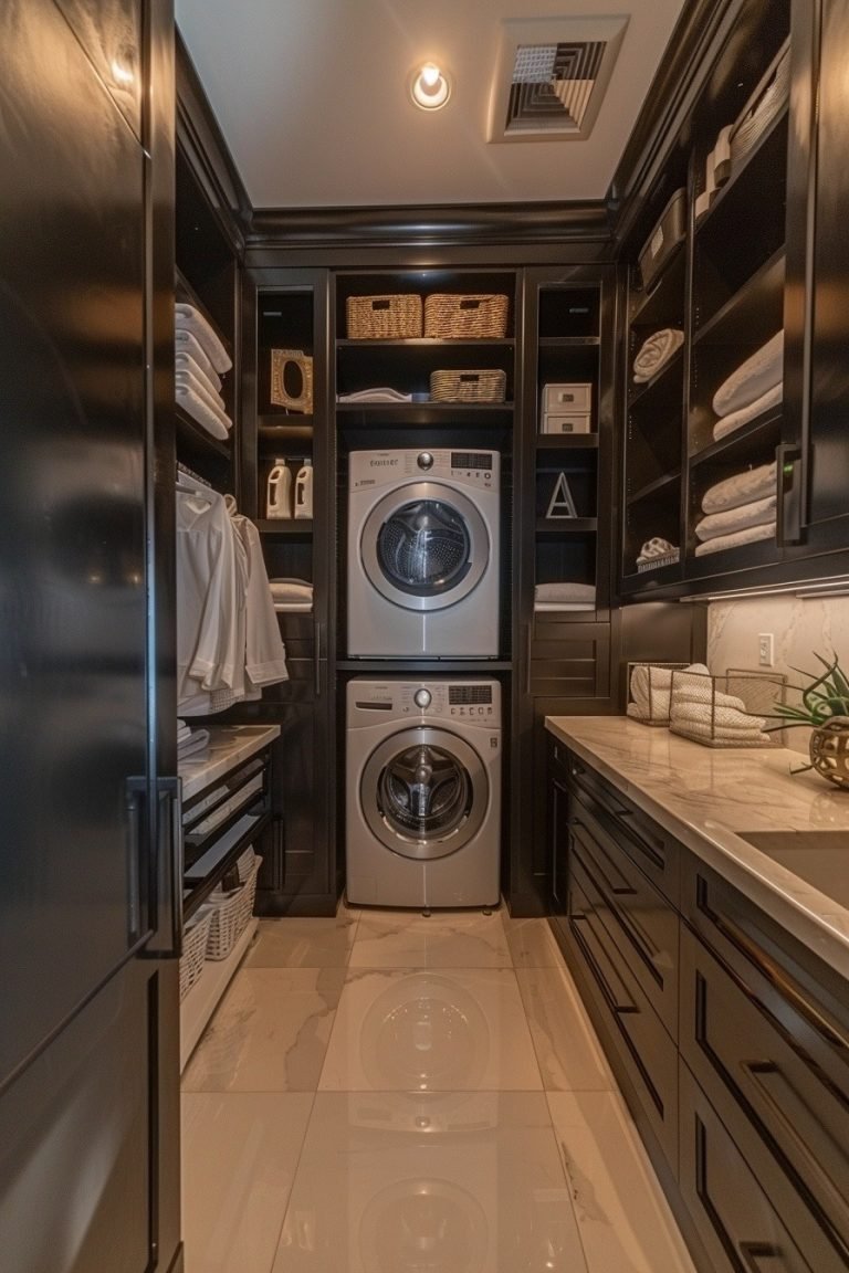 29 Stacked Laundry Room Ideas For Maximizing Your Space And Efficiency ...