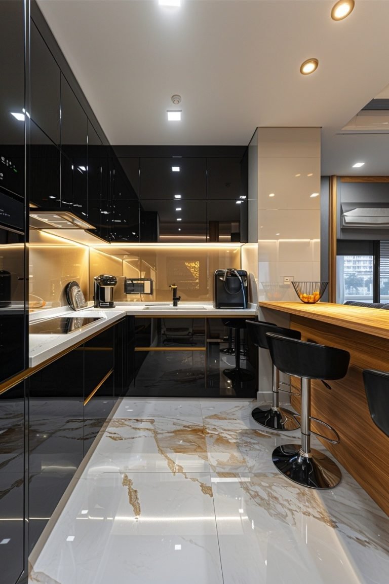 29 Tiny Apartment Kitchen Decor Ideas For Stylish Functionality ...