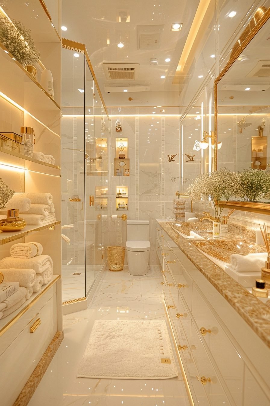 29 Luxurious Gold Bathroom Decor Ideas For A Glamorous Touch ...