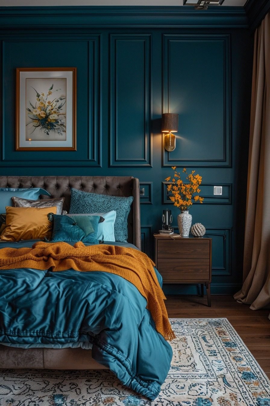 29 Dark Teal Bedroom Ideas To Create A Tranquil And Luxurious Retreat ...