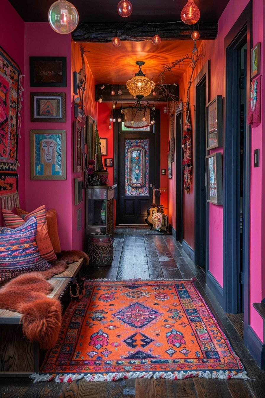 29 Boho Entryway Ideas To Make Your Home Uniquely Welcoming - Courtneys ...